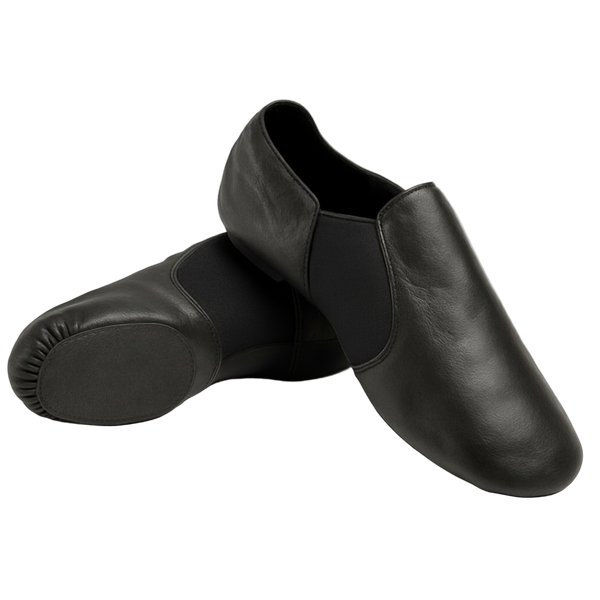 Dance Attitude Leather Jazz Shoes - Black – Active Style Dancewear
